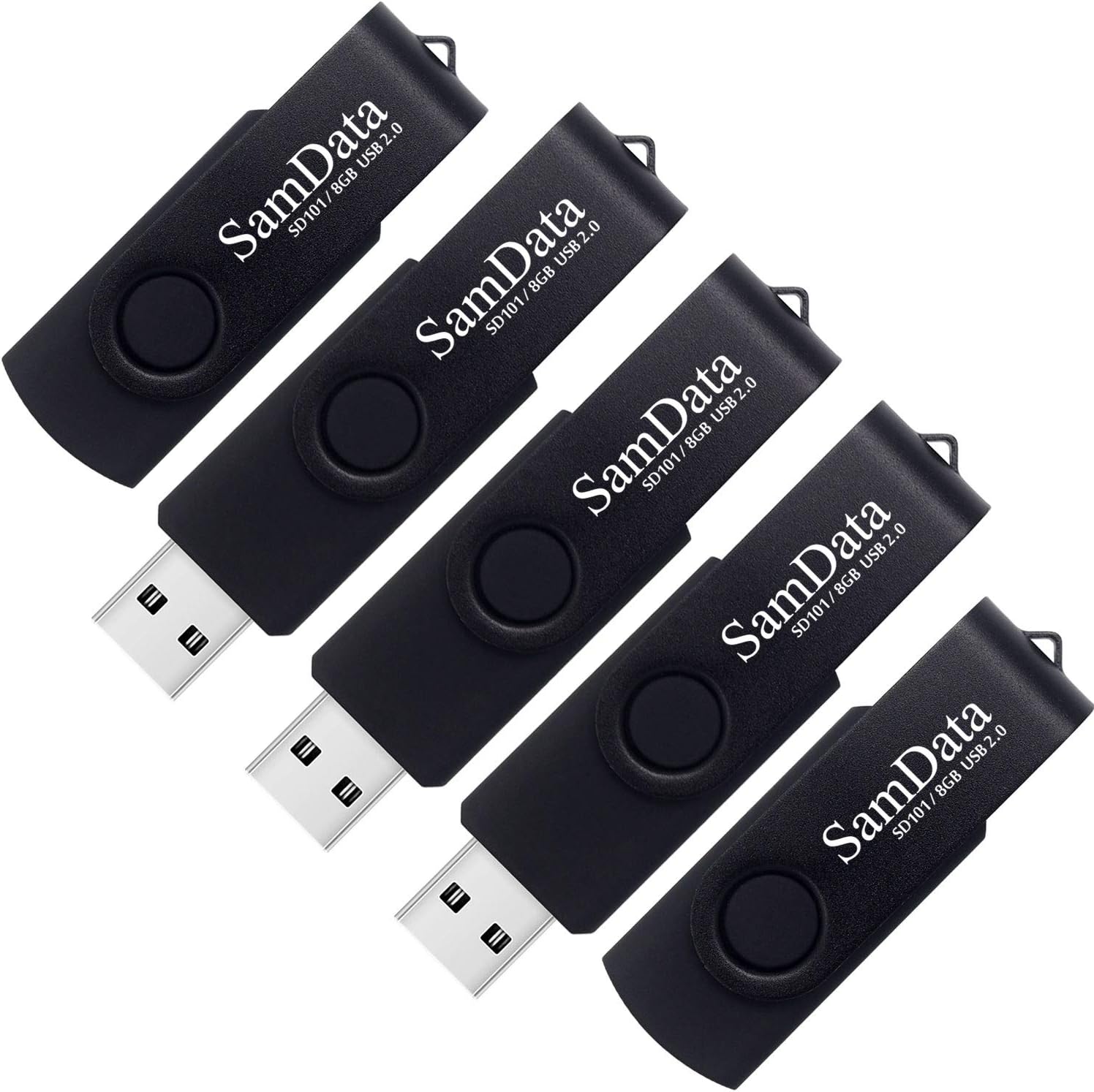 Amazon.com: SamData USB Flash Drives 16GB 5 Pack USB 2.0 Thumb Drives ...