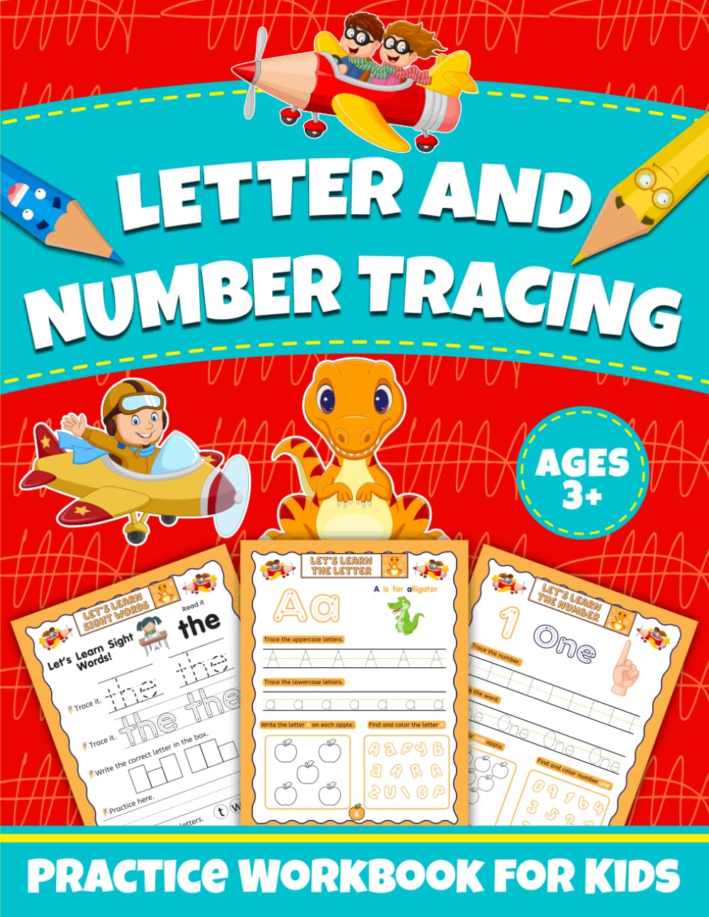 Letter and Number Tracing Practice Workbook for Kids: Explore Learning ...