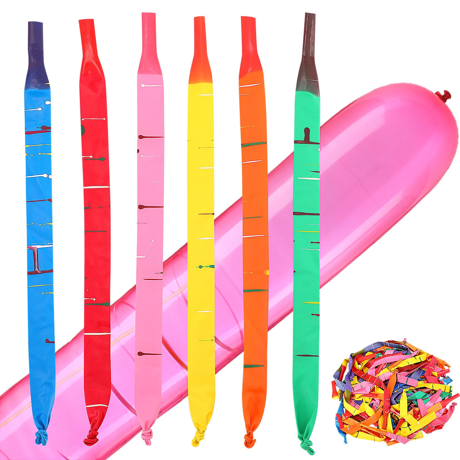 Amazon.com: Sratte 500 Pcs 40 Inch Rocket Balloons Assorted Colors ...