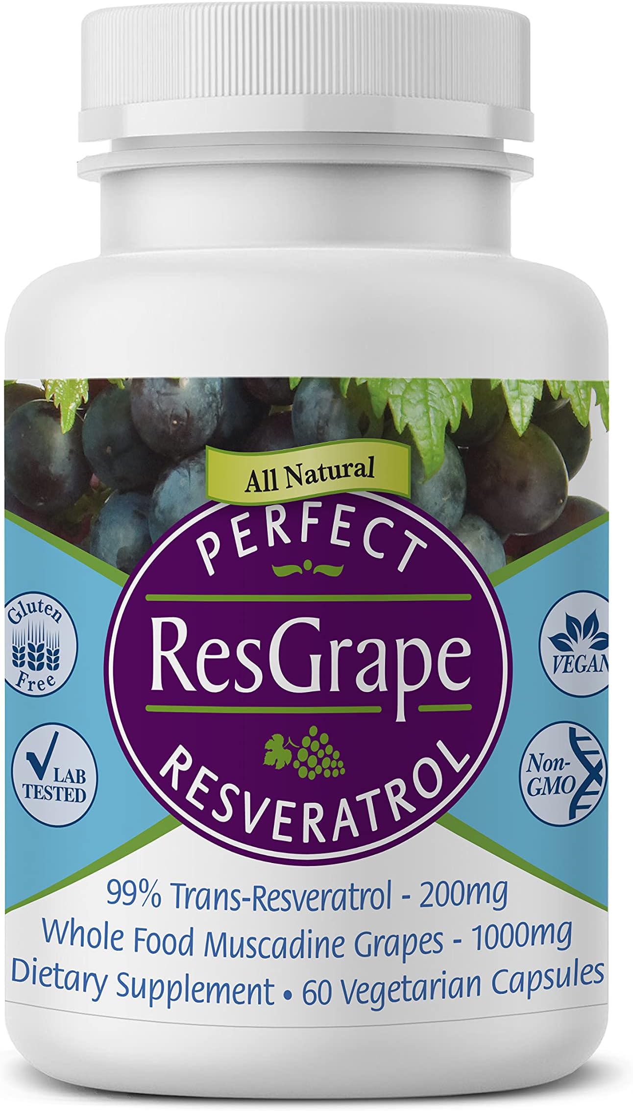 Amazon.com: Perfect Supplements – Perfect ResGrape Resveratrol – 60 ...