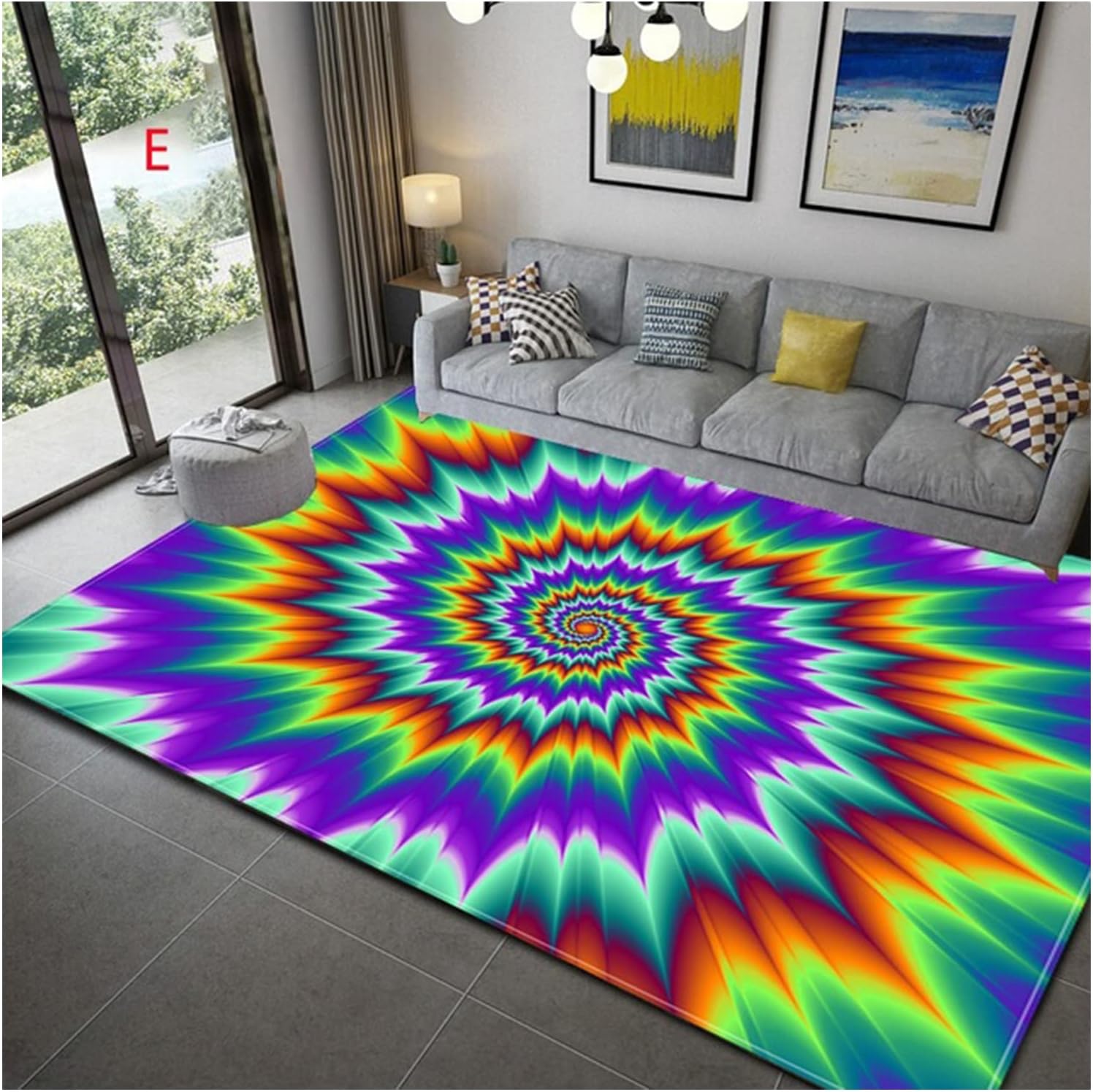 Amazon.com: 3D Area Rug Floor Mat 3D Bottomless Hole Optical Illusion ...