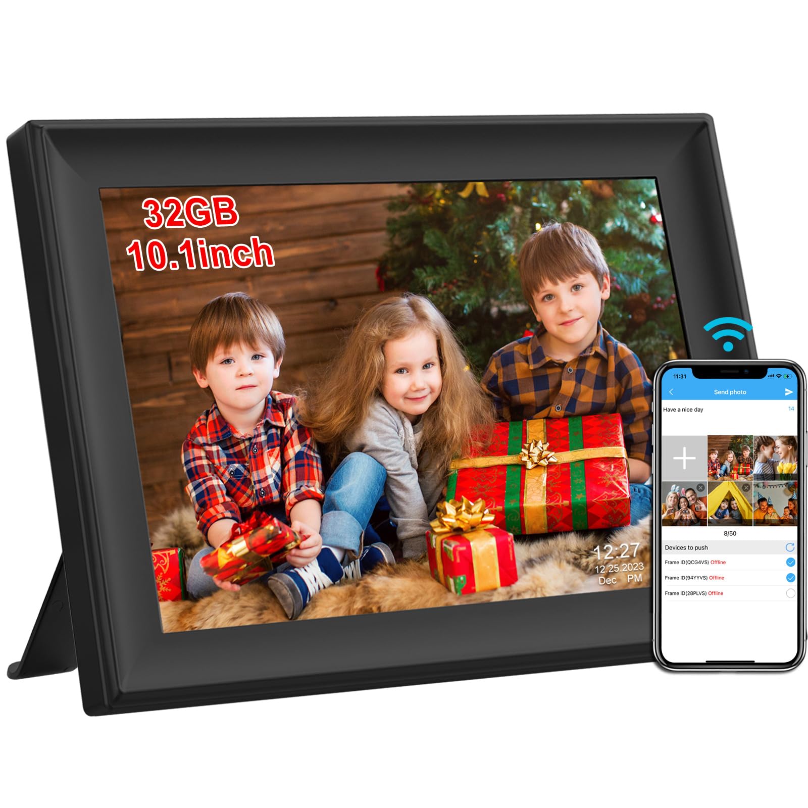 Amazon.com : SSA WiFi Frame 32GB Digital Picture Frame WiFi 10.1 inch ...
