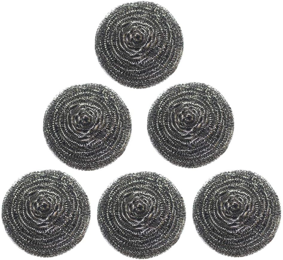 Amazon.com: 6 Pack Stainless Steel Sponges Scourer Scrubber Set, Metal ...
