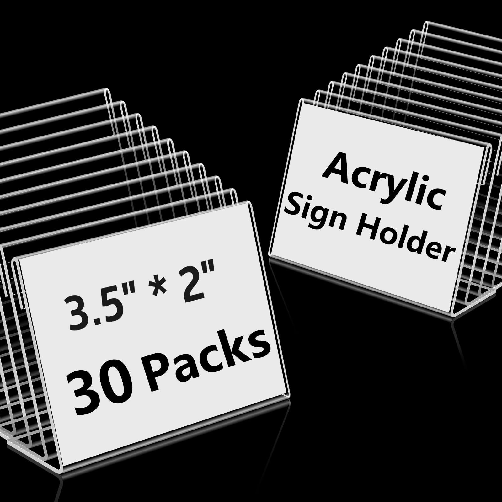 Amazon.com : Airgoesin 50pcs Mini Sign Display Holder Price Card Tag ...