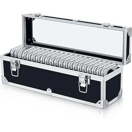 Amazon.com : Funrous Aluminum Coin Storage Box Case for Slab Coin ...