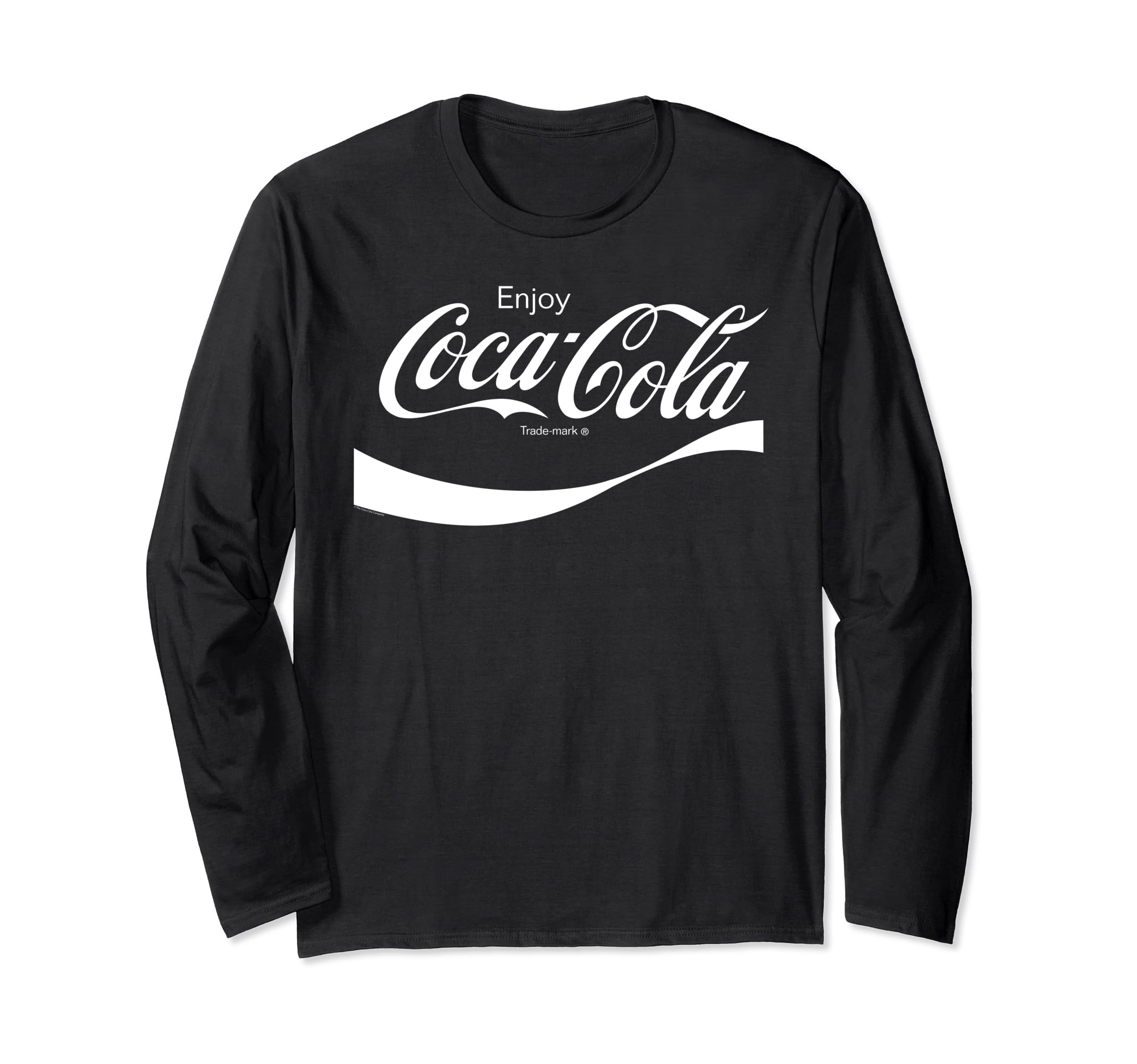 Amazon.com: Coca Cola Swoosh Logo Long Sleeve T-Shirt : Clothing, Shoes ...