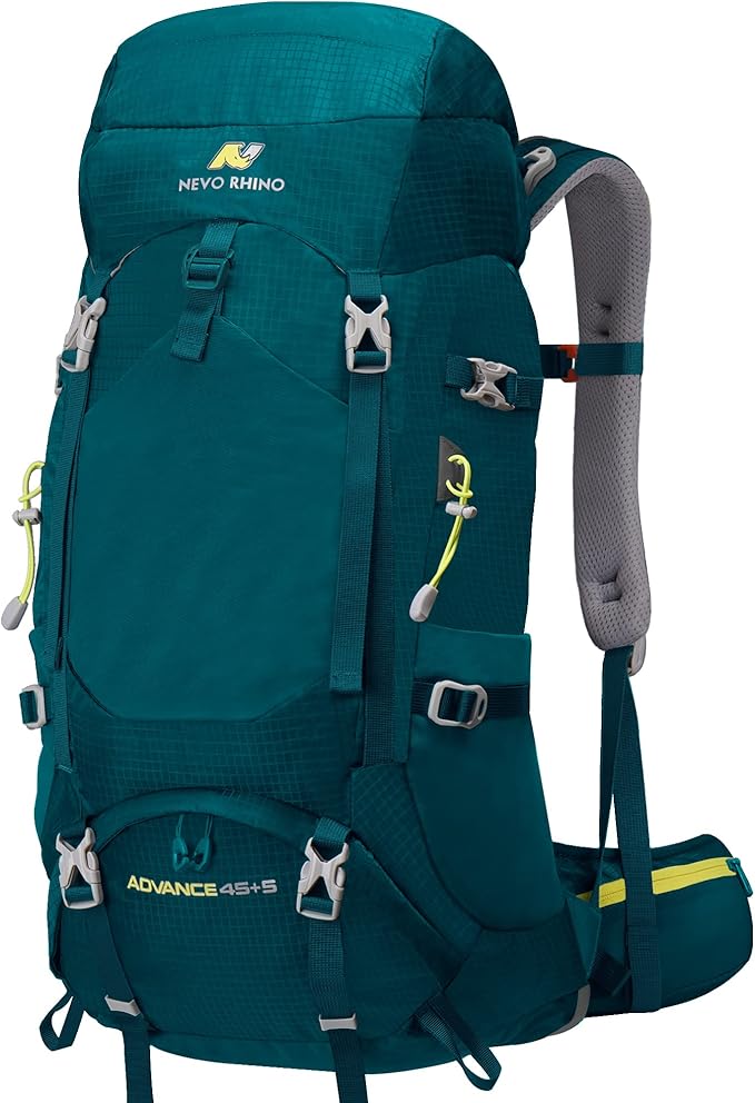 Amazon.com : N NEVO RHINO Internal Frame Hiking Backpack 40/50/60/65 ...