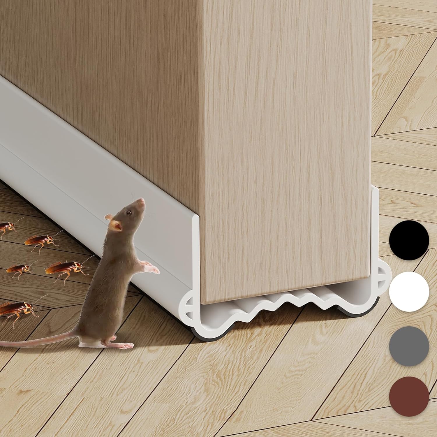 Amazon.com: COFEETBO Under Door Draft Stoppers, 39"" L Free Cutting ...