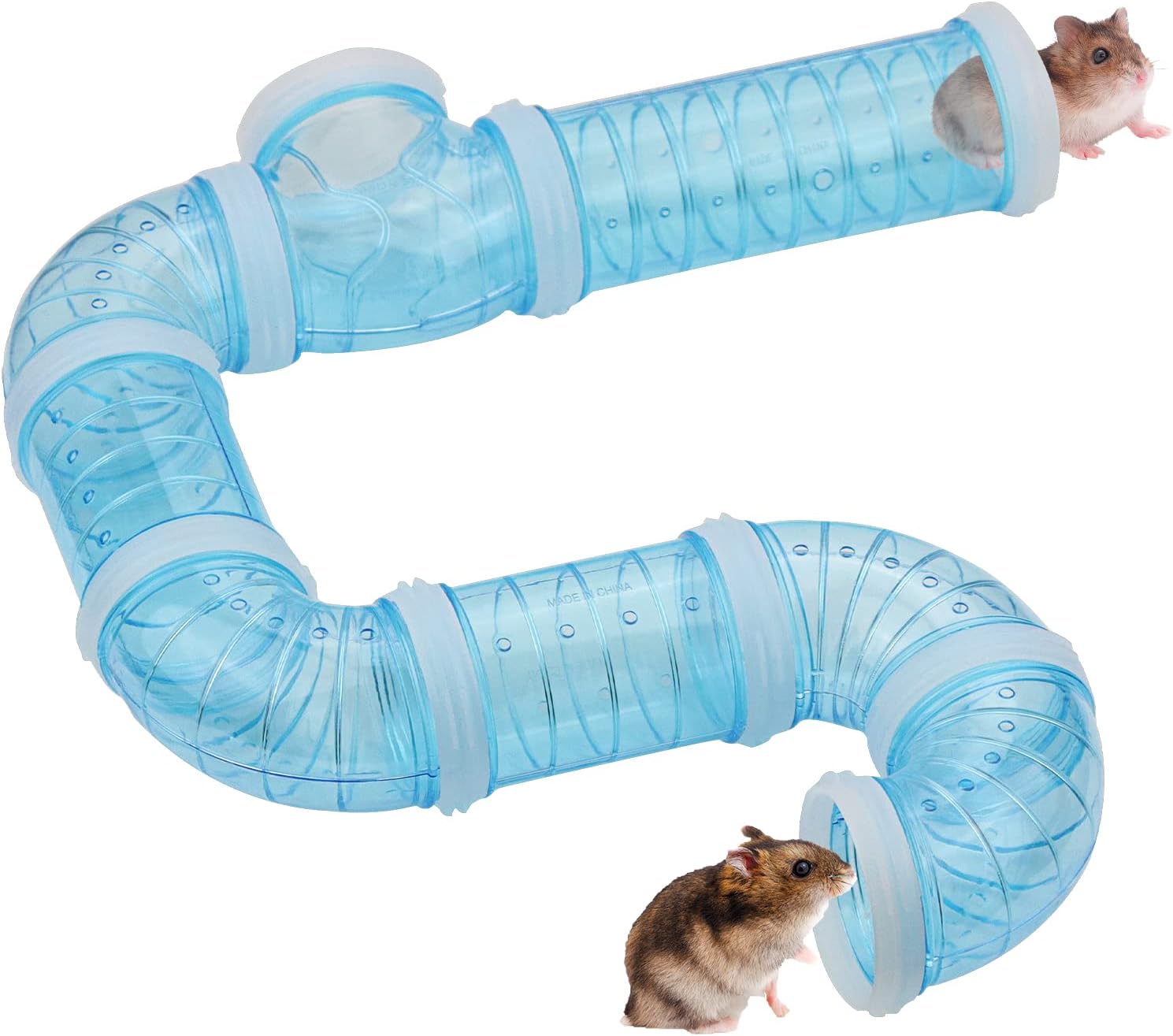Hamster Tubes and Tunnels Kit Cage Extensions Transparent Connection ...