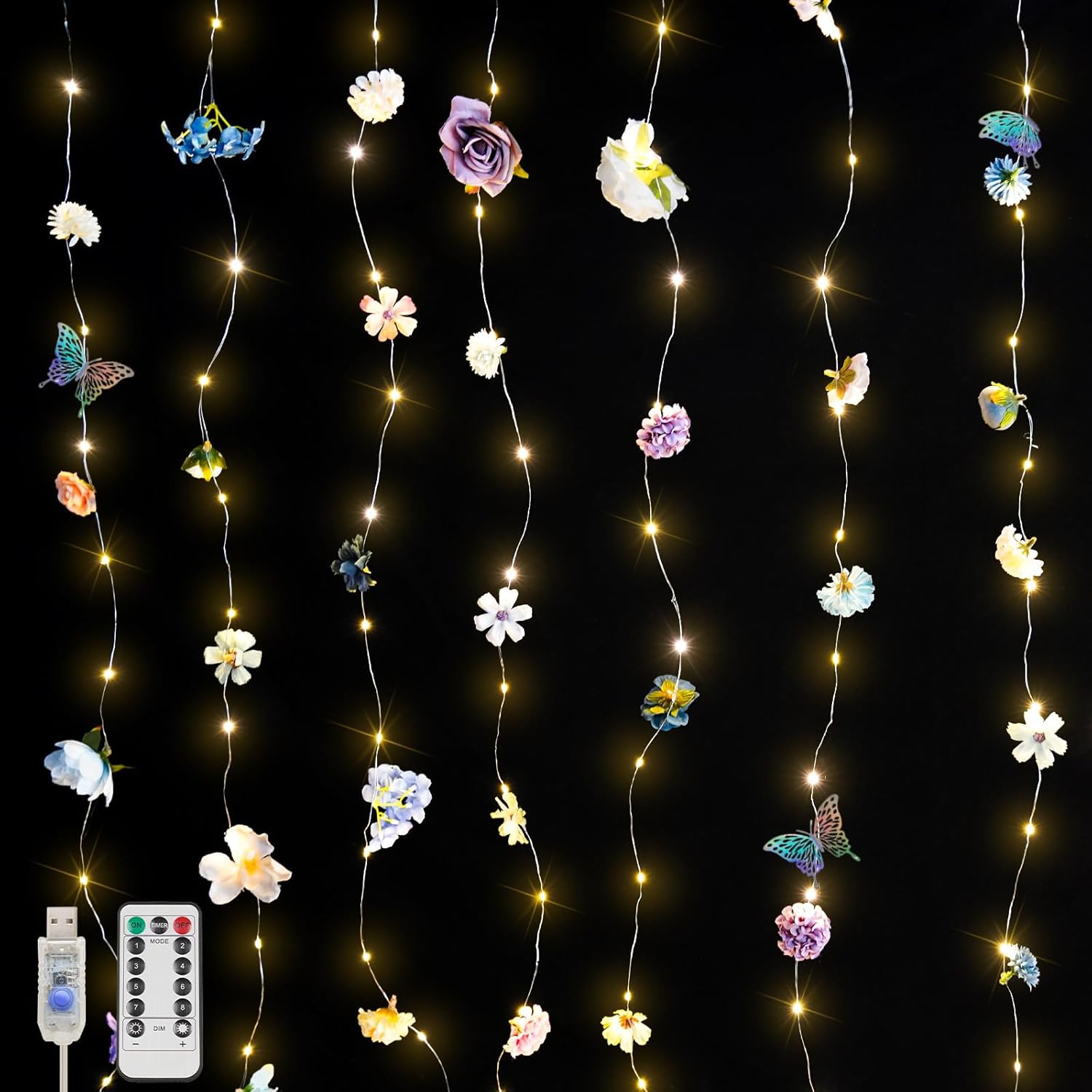 Amazon.com: suddus DIY Curtain Lights Kit - 200 LED Fairy String Lights ...