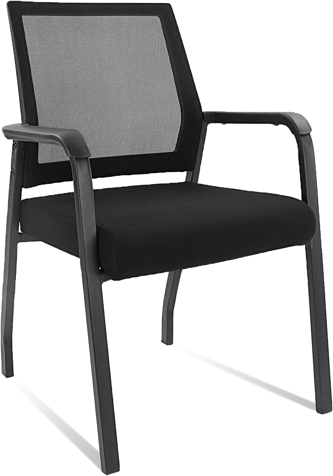 Amazon.com: KLASIKA Desk Chair No Wheels, Arm Chair with Ergonomic ...
