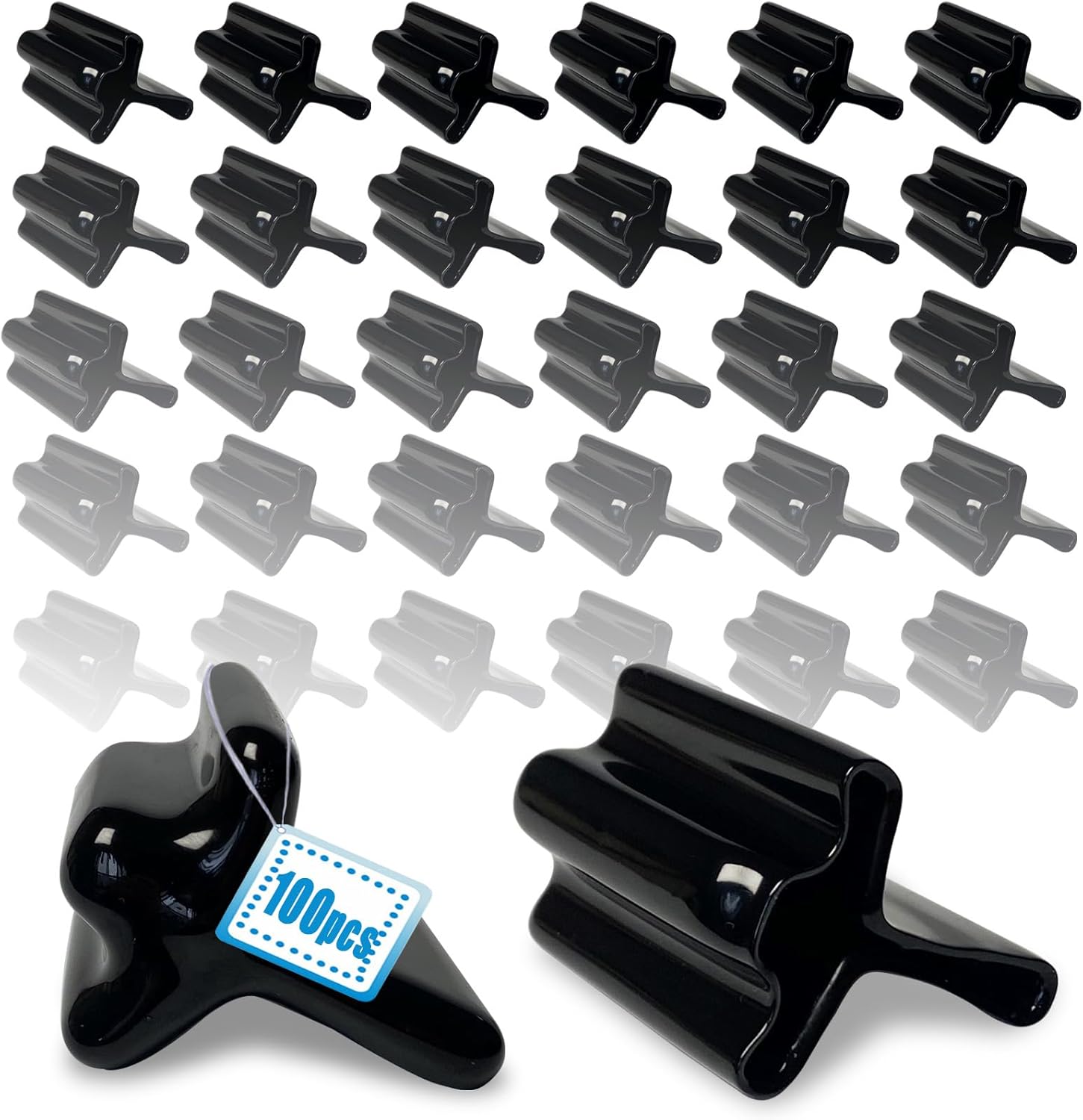 100 Pcs T Post Caps, Safe tPost Cap Vinyl Safety Topper for Fence ...