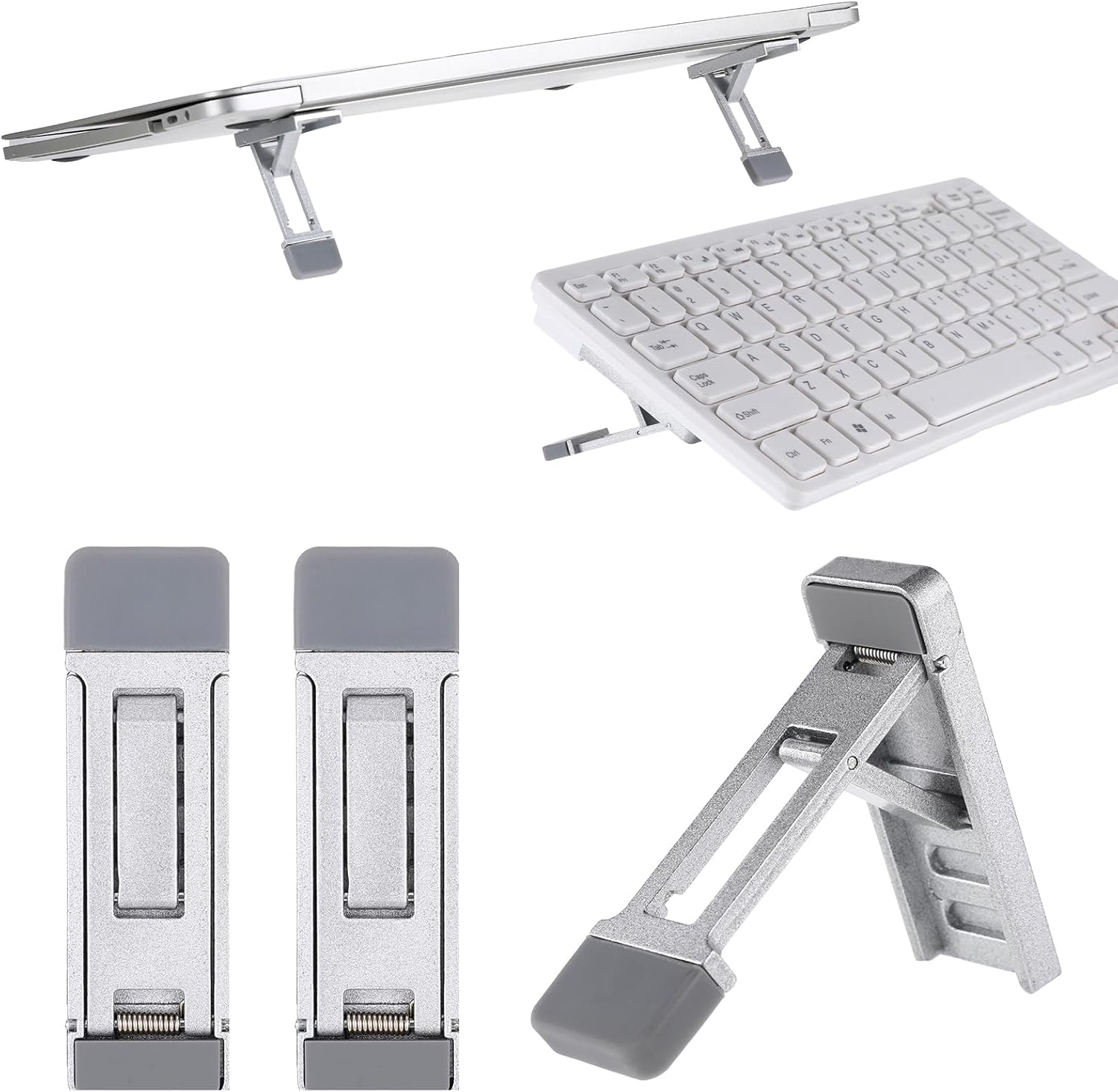 Amazon.com: Aphumedc 2 Pcs Portable Keyboard Riser, Three Tilt Angle ...