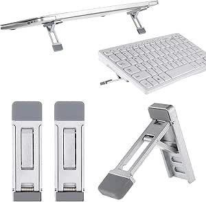Amazon.com: 2 Pcs Portable Keyboard Riser, Three Tilt Angle Adjustable ...