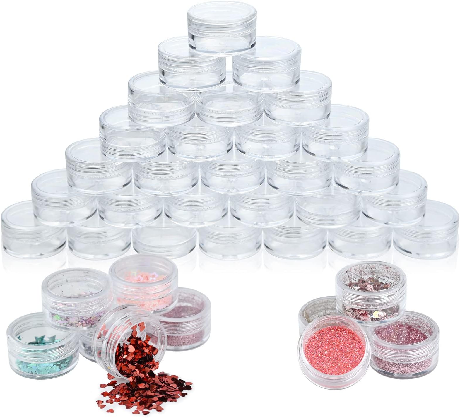 100 Pièces Pots Cosmétiques 5ml/5g Récipients pour Échantillons ...