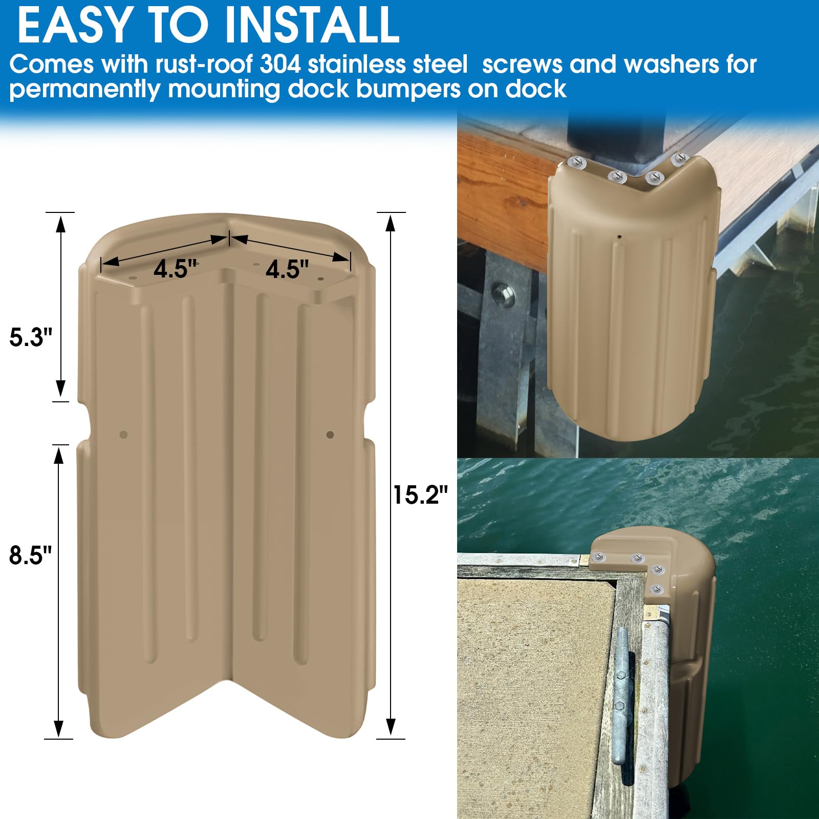 Snapklik.com : Dock Corner Bumpers Marine Fender,Boat Dock Bumpers ...