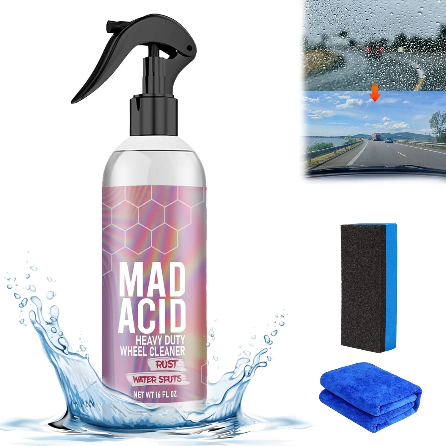 Amazon.com: MAD ACID Glass Cleaner, Mad Acid Water Spot Remover, Mad ...