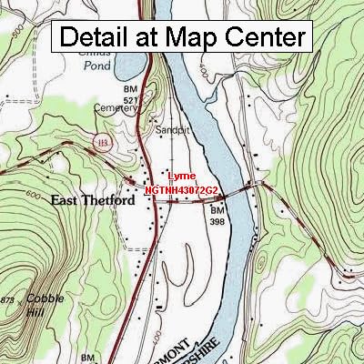 Amazon.com : USGS Topographic Quadrangle Map - Lyme, New Hampshire ...