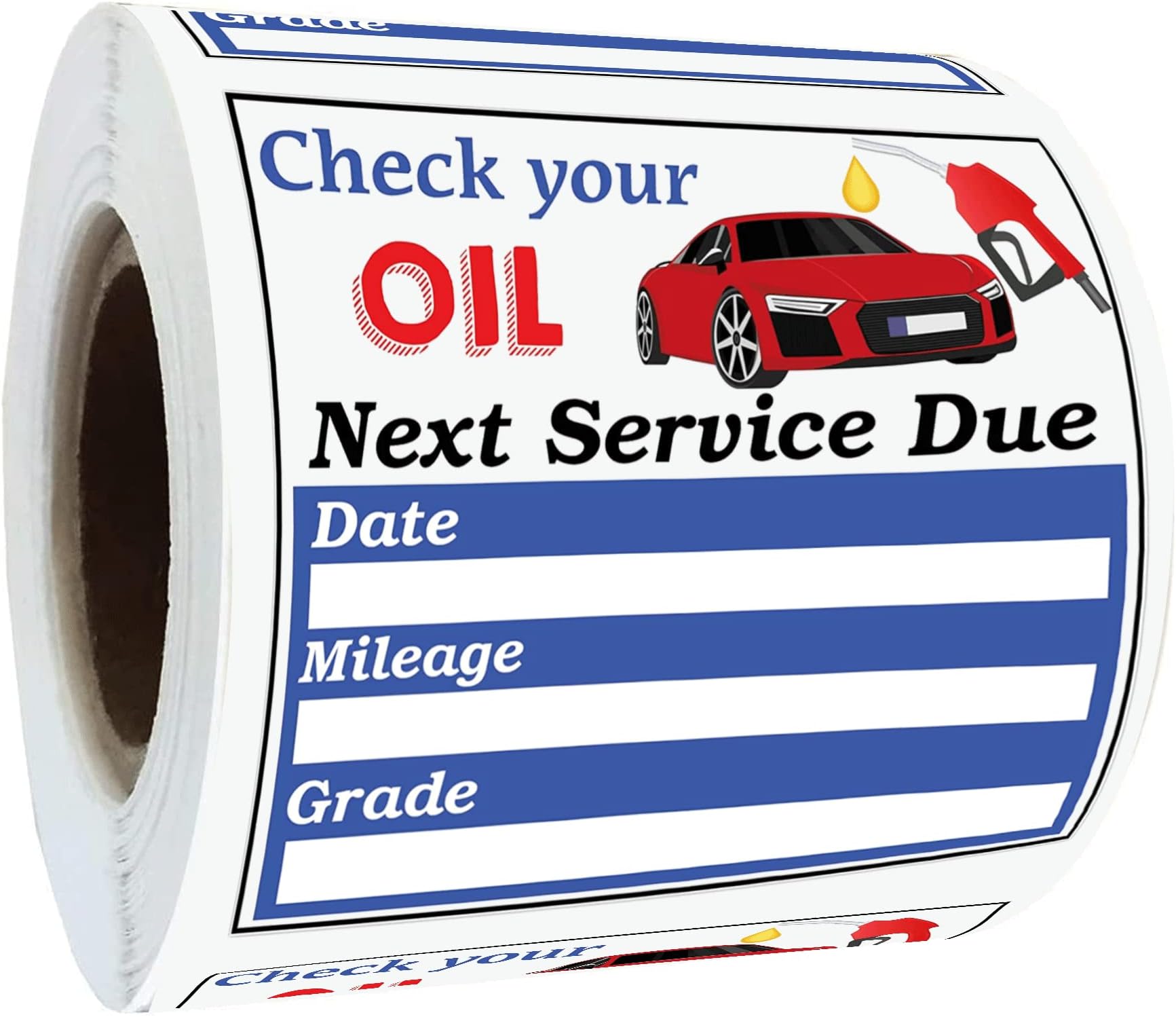 Amazon.com: Oil Change Service Due Reminder Window Stickers Static ...