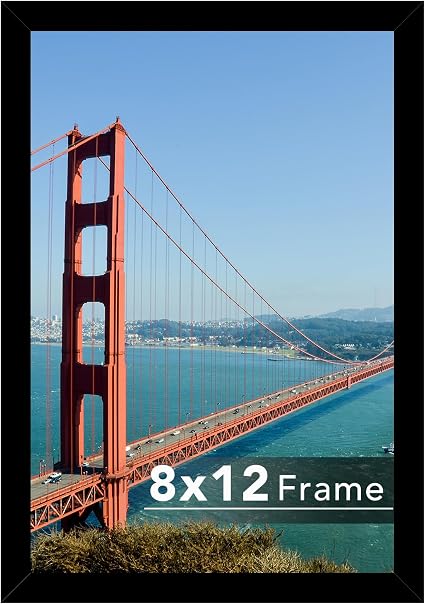 Amazon.com - HEYTUYA 8x12 Picture Frame Black for Tabletop or Wall ...