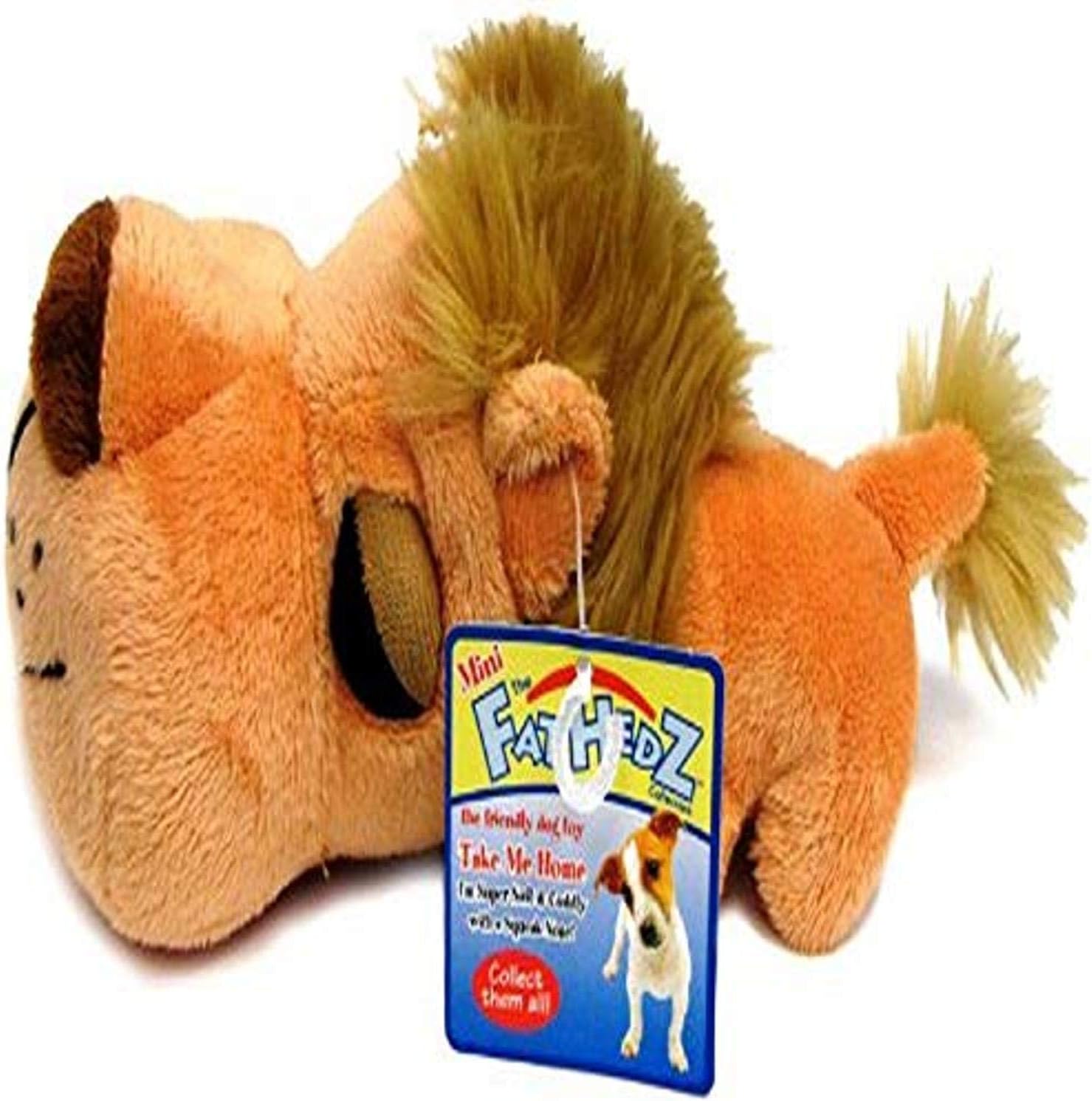 Boss Pet Mini FatHedz Plush Mini Lion Dog Toy - One Size - 7", Beige ...