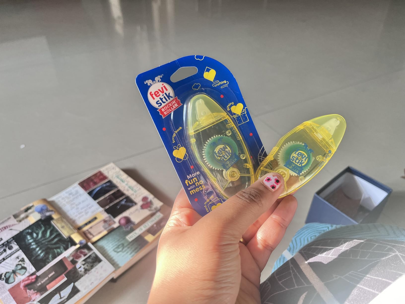 Fevistik Rockin' Roller - Adhesive Roller, Mess Free For Scrapbooking ...