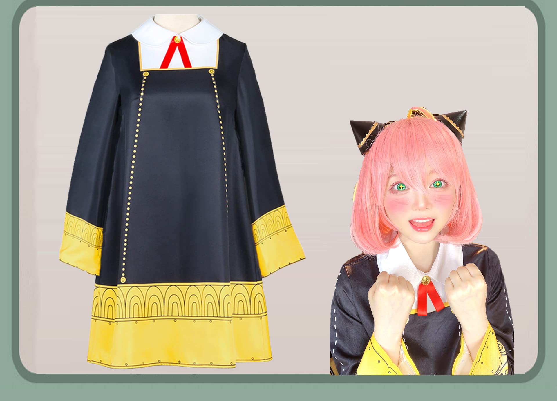 Buy Anime Spy x Family Cosplay Anya Forger Costume Cosplay Anya Forger ...