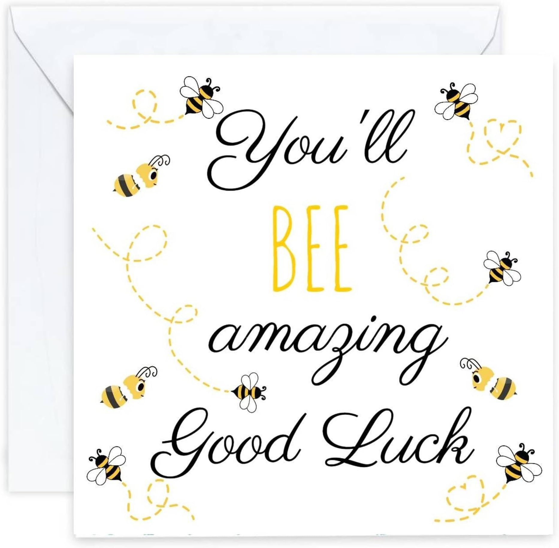 Piccadilly Greetings Modern Good Luck Card Good Luck - 7 x 5 inches ...