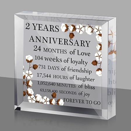 Amazon.com: 2 Anniversary Sign PERSONALIZED 2 Year Gift 2nd Wedding ...