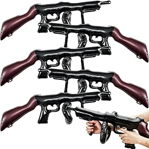 6 Pcs Inflatable Gun Prop for Cosplay, Costume Accessories, Fake ...