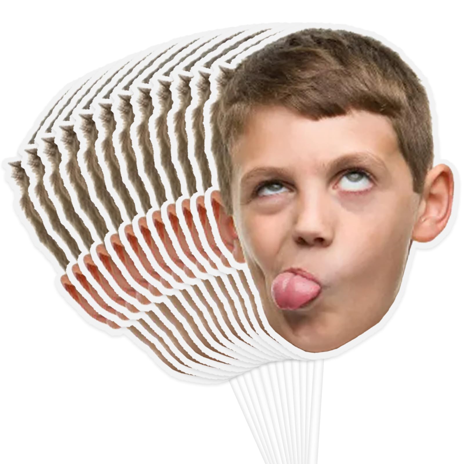 Amazon.com: Head Cutouts on a Stick Custom Face Cut Out Photo Prop ...
