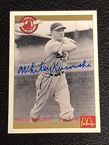 WHITEY KUROWSKI 1992 MCDONALD's 100th ANNIVERSARY CARDINALS SIGNED AUTO ...