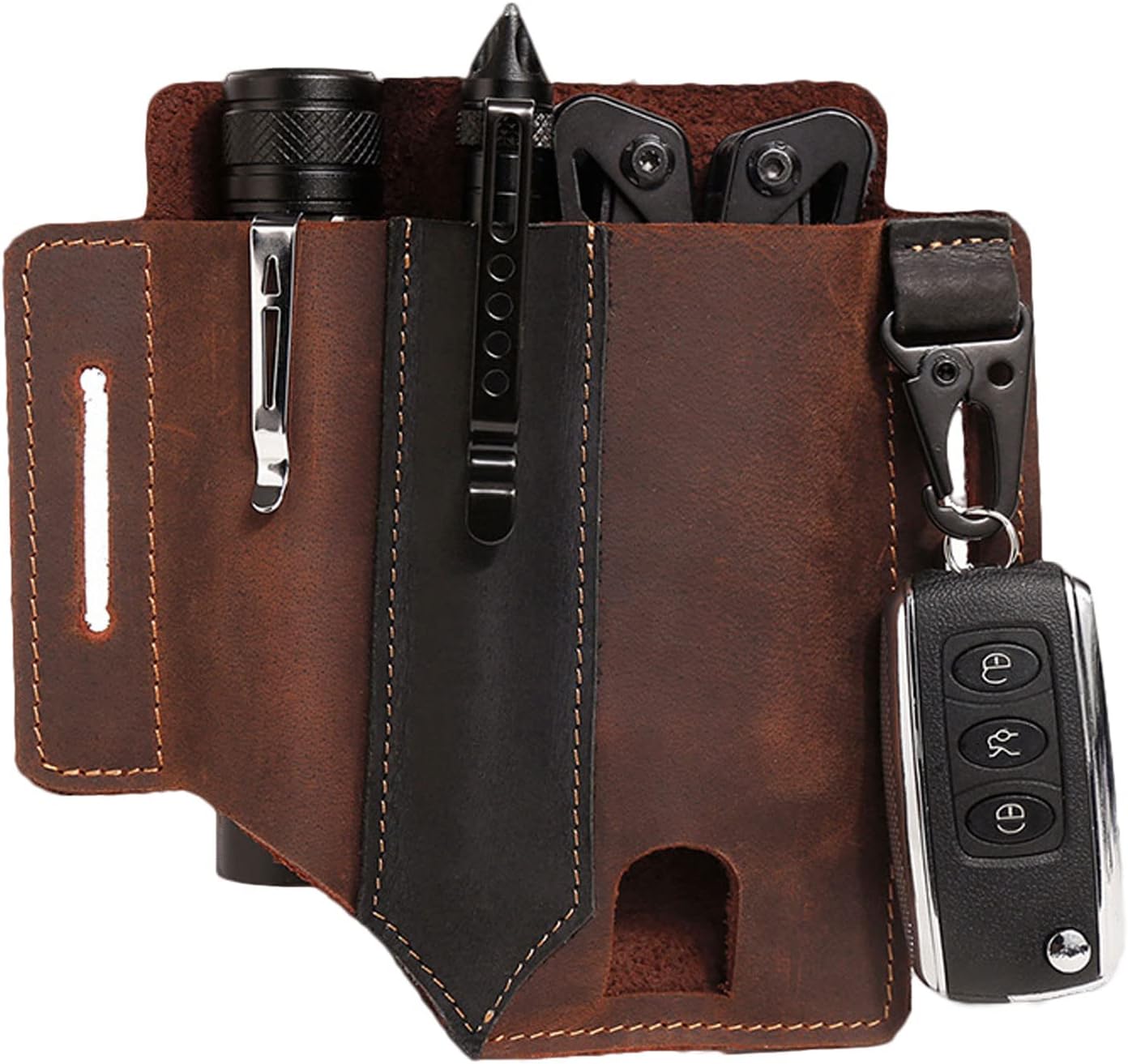 Amazon.com: EDC Sheath Leather, BARRYSAIL Multitool Organizer with Pen ...