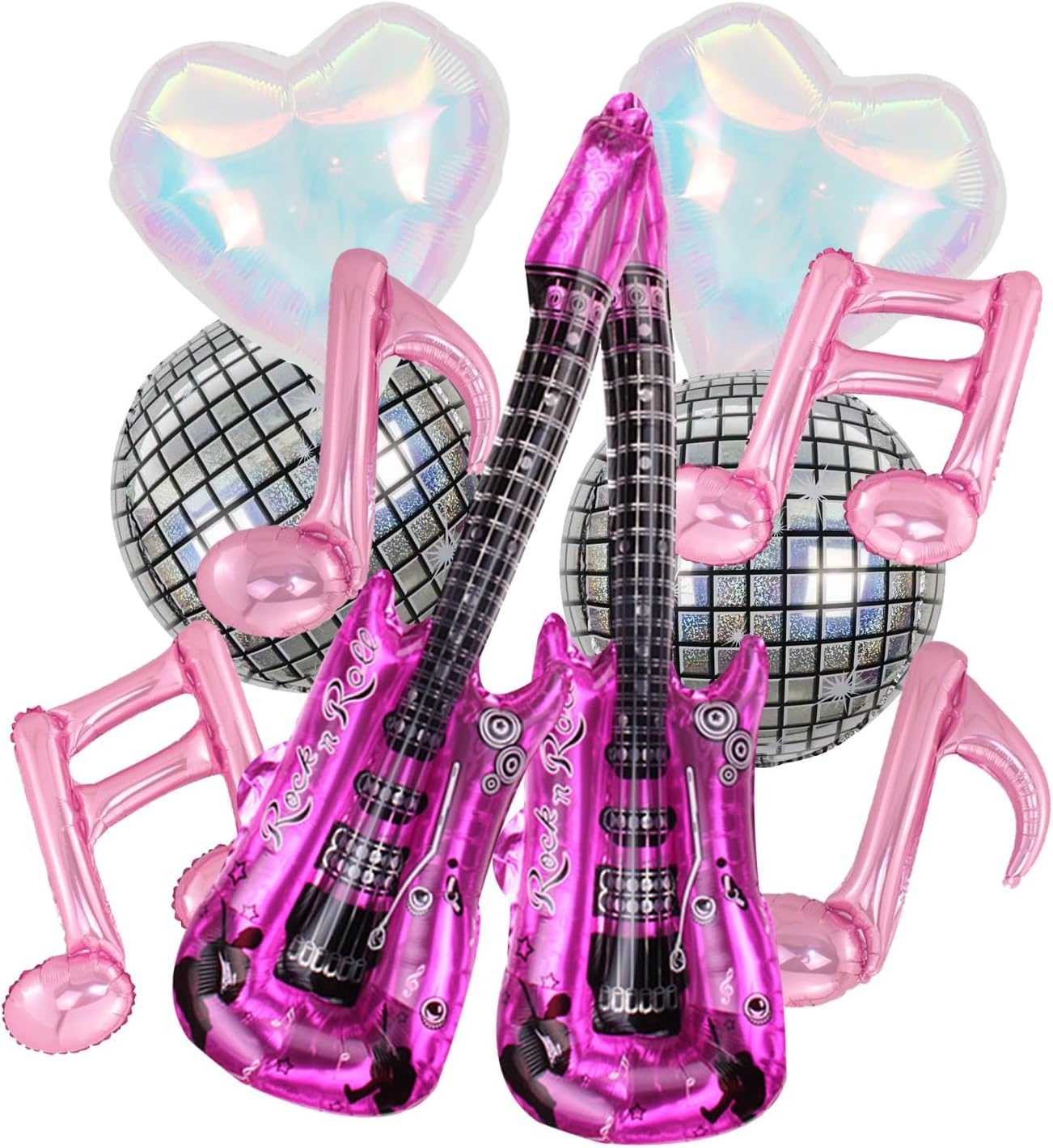 Amazon.com: SYNUO Music Party Decoration Music Note Balloon Disco ...