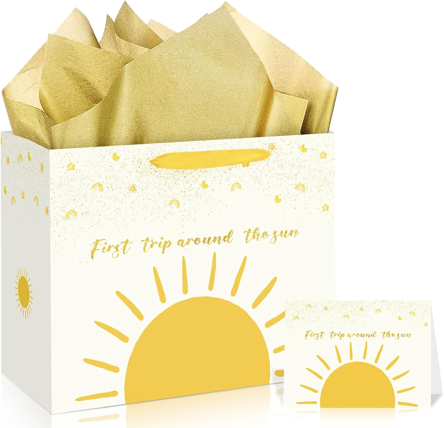 Amazon.com: Boho Sun 1st Birthday Gift Bag First Trip Around The Sun ...