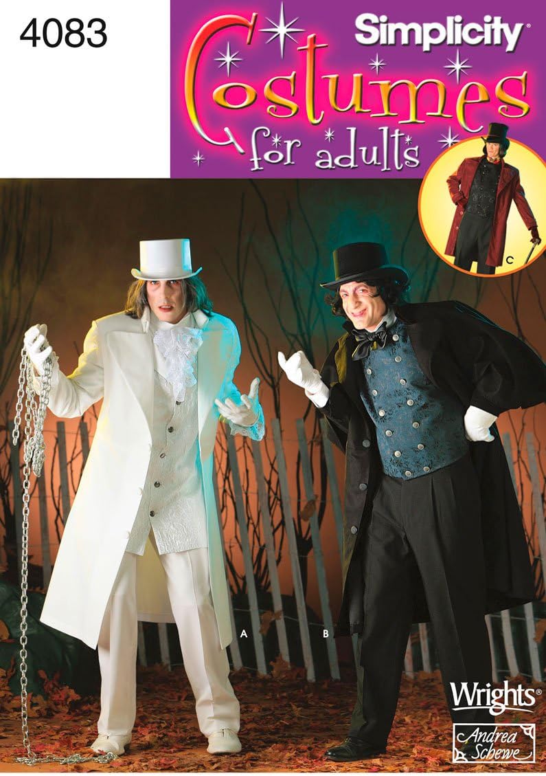 Amazon.com: Simplicity Sewing Pattern 4083 - Men Costumes Sizes: AA (XS ...