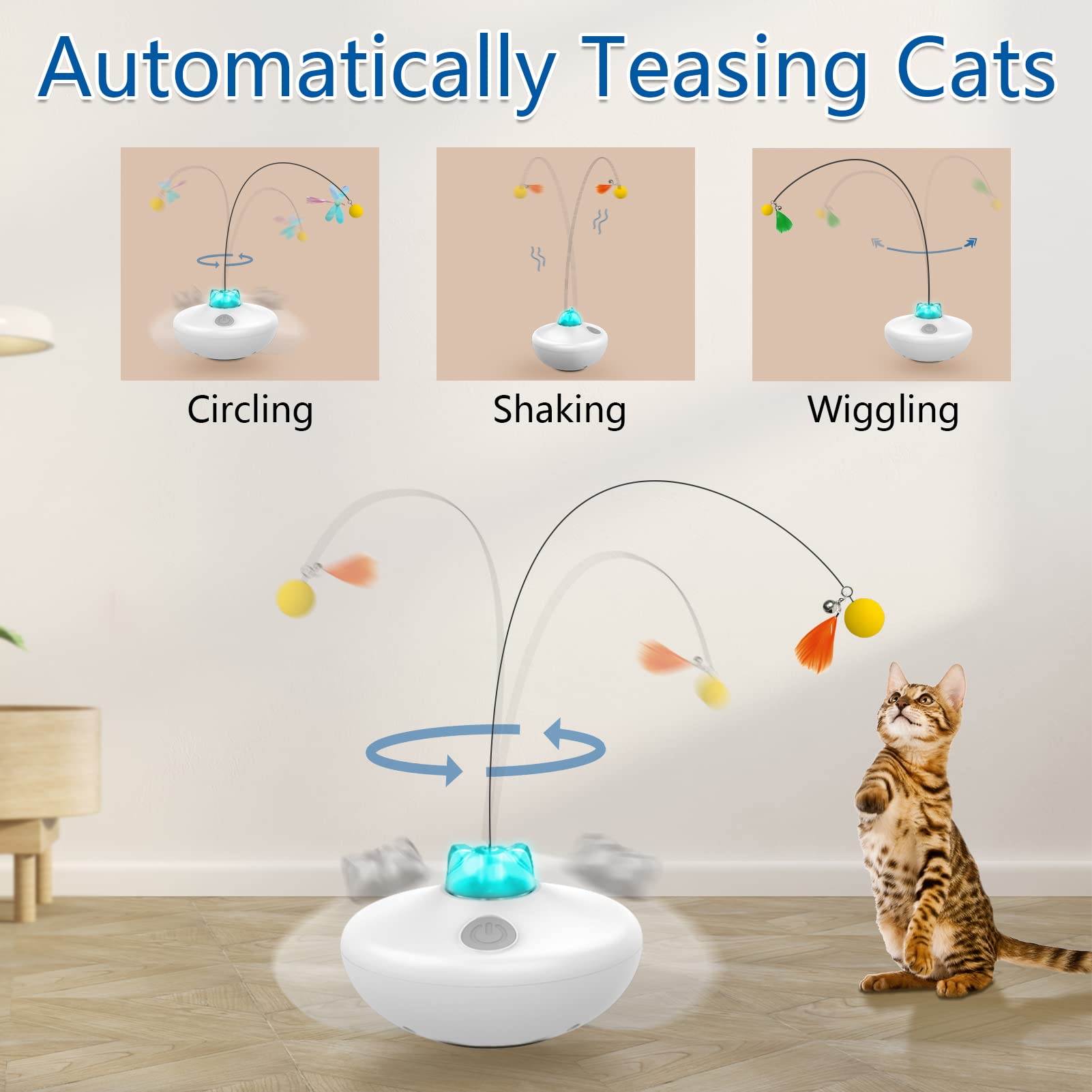 Snapklik.com : Oxawo Interactive Cat Toys Cat Exercise Tumbler ...