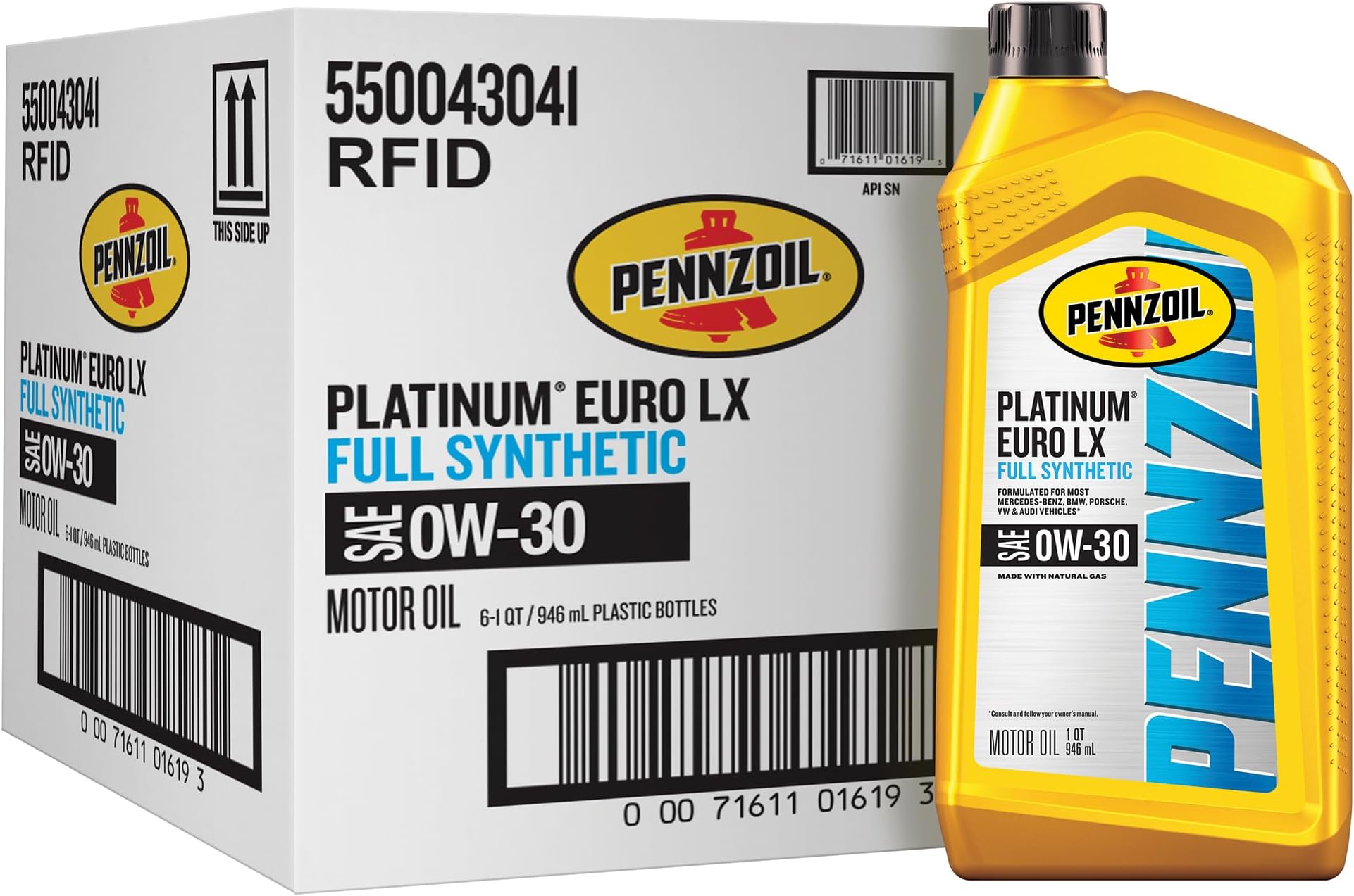 Amazon.com: Pennzoil Platinum Euro LX Full Synthetic 0W-30 Motor Oil, 1 ...