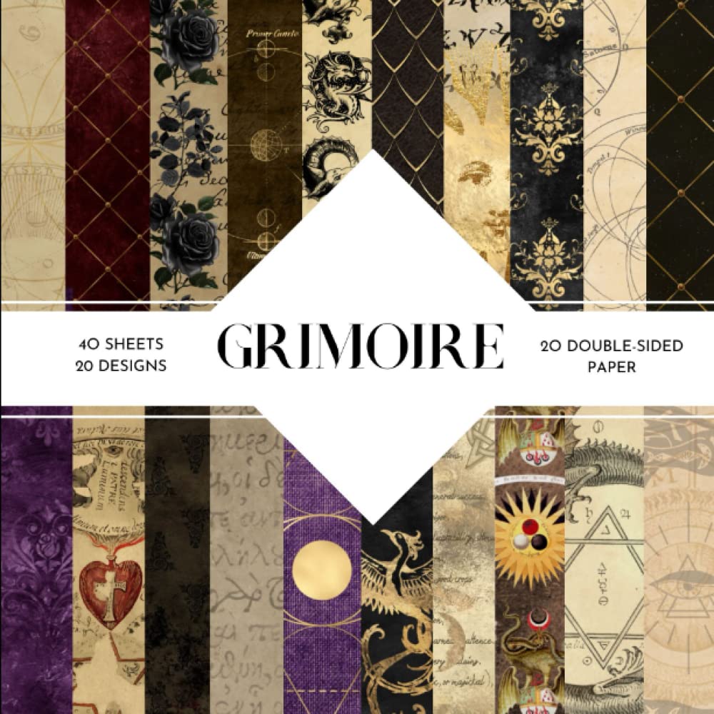 Grimoire Scrapbook Paper: | Witchcraft Decorative Craft Paper | 8.5 x 8 ...