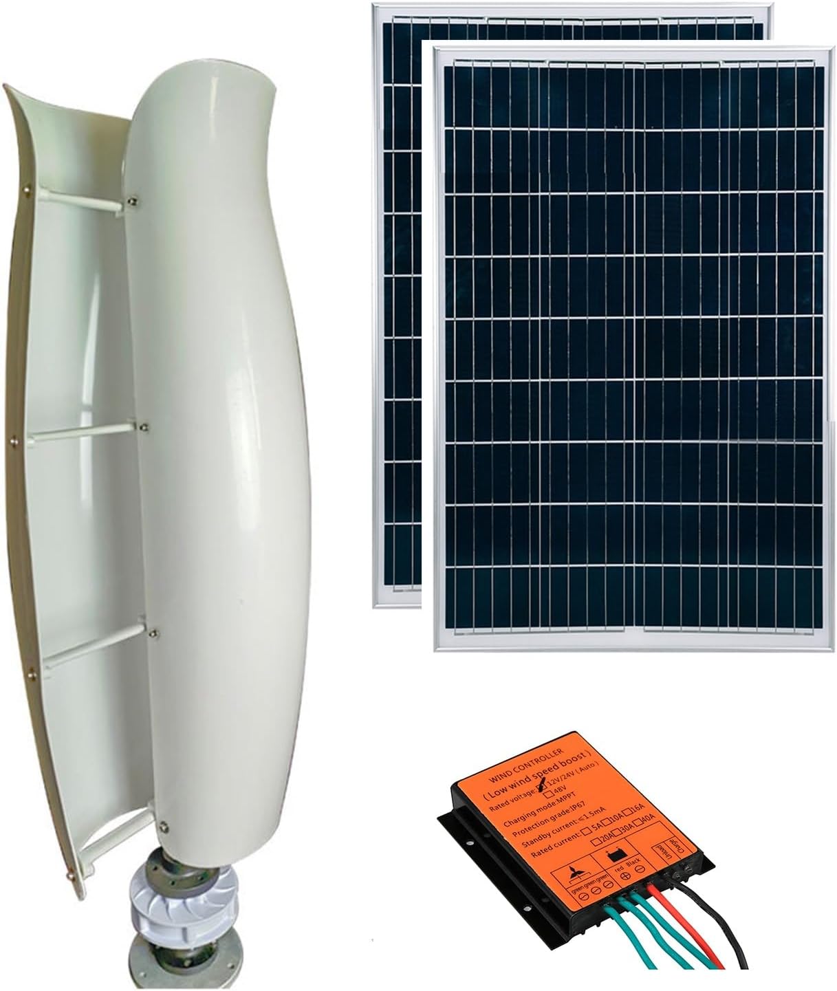 Amazon.co.jp: 5KW Tulip Wind Turbine 12v 24v 48v Vertical Axis Wind ...