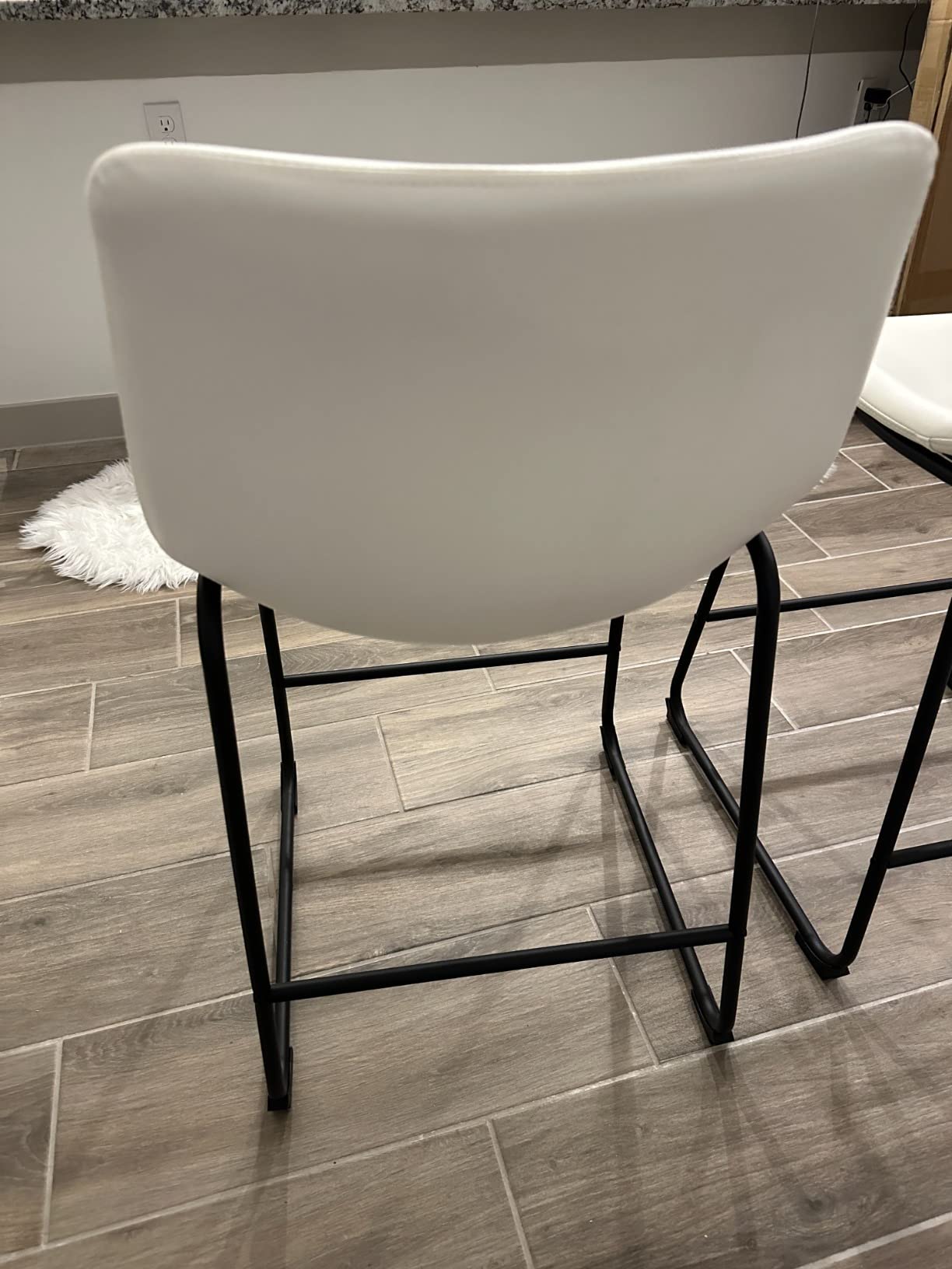 $22/mo - Finance NicBex Retro Bar Stools Crazy-Horse Leather with Metal ...