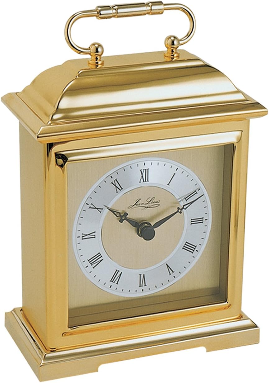 Gold Plated Carriage Clock - Westminster Chime - Golden Wedding Clock ...
