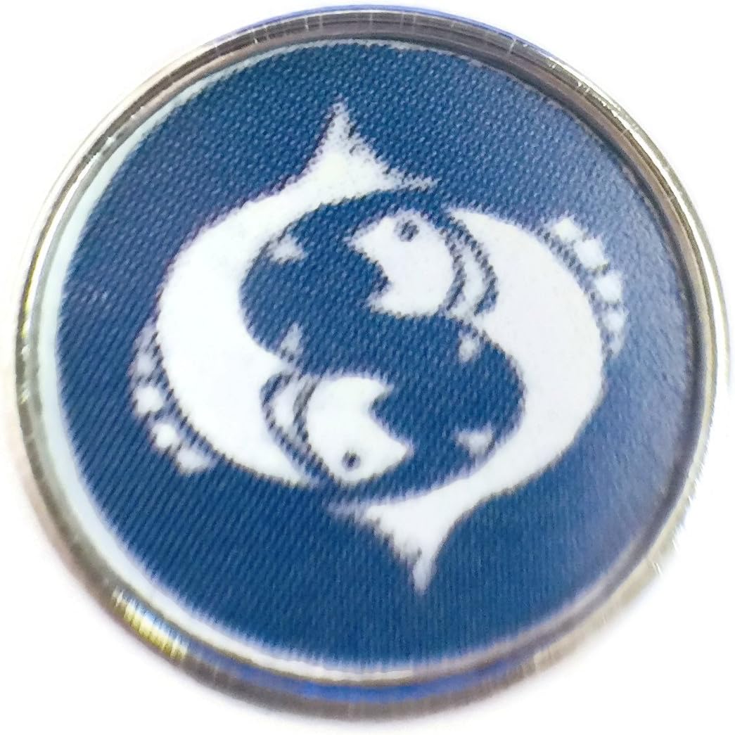 Amazon.com: Pisces Two Fish Zodiac Sign Horoscope Symbol 18MM - 20MM ...