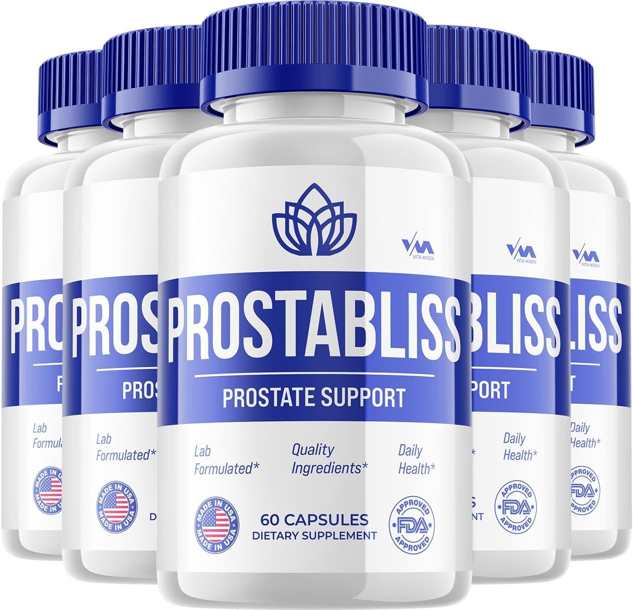 Amazon.com: Vitamoon (5 Pack) Prosta Bliss Prostate Support Capsules – ProstaBliss Pills ...