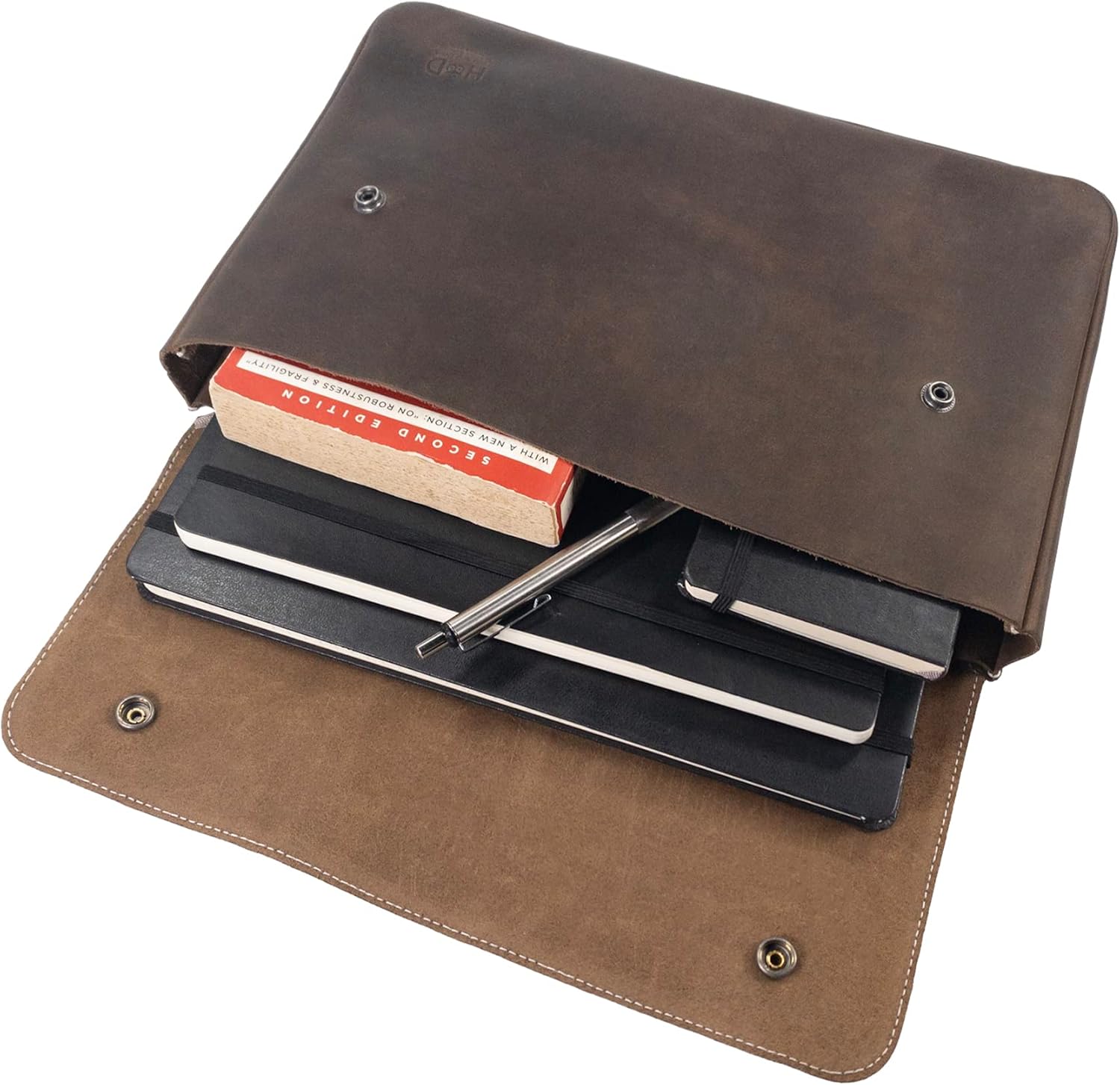 Hide & Drink, Carpeta Vintage Portadocumentos, Estuche de archivo, Carpeta A5, Cartera de sobre ...