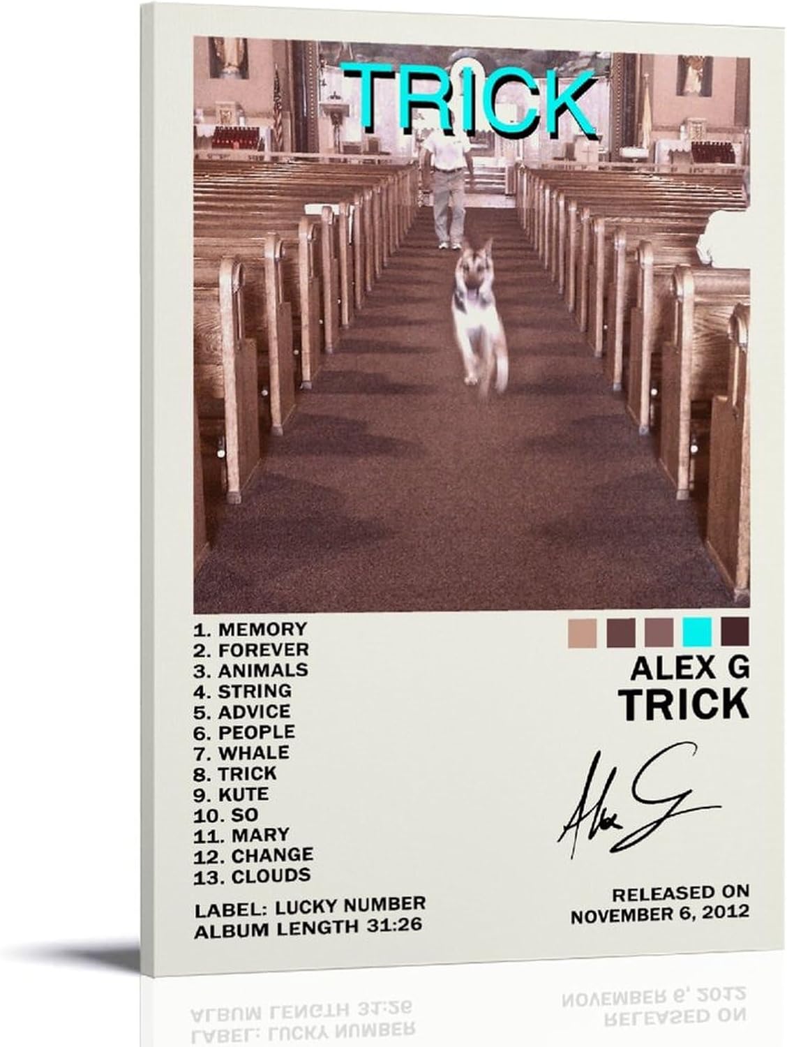 Amazon.com: EASSL Alex G Trick Poster Album Cover Posters Canvas Art ...