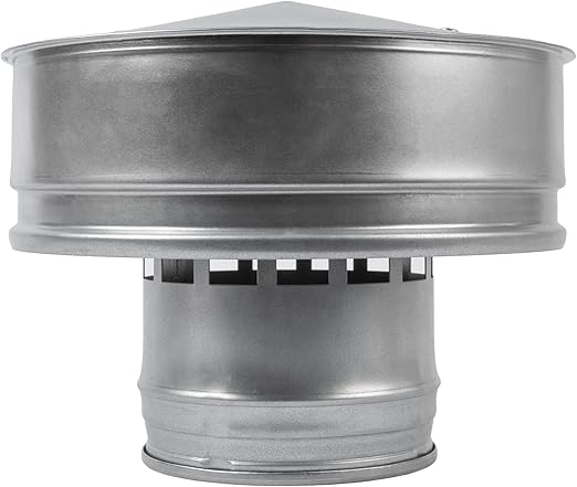 Vent Systems 5" Inch Round Roof Vent Cap – Galvanized Steel Chimney ...