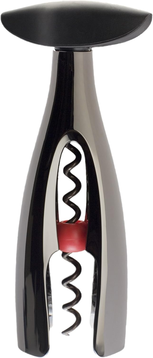 Le Creuset Screwpull Trilogy Metal Table Corkscrew Nickel (Black ...