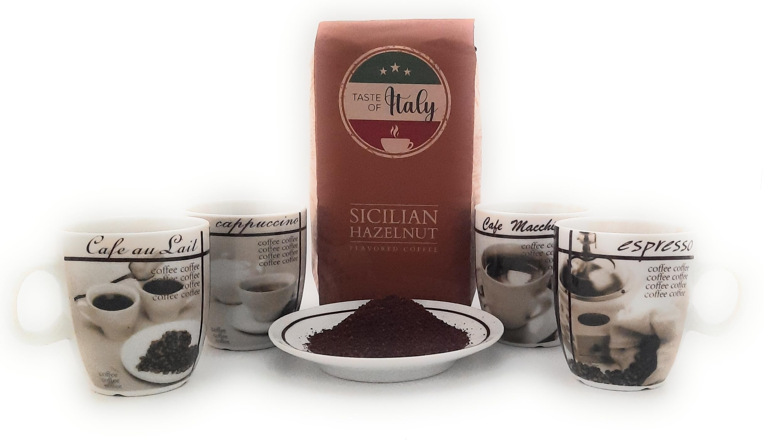 Amazon.com : Taste Of Italy Sicilian Hazelnut Ground Flavored Coffee ...