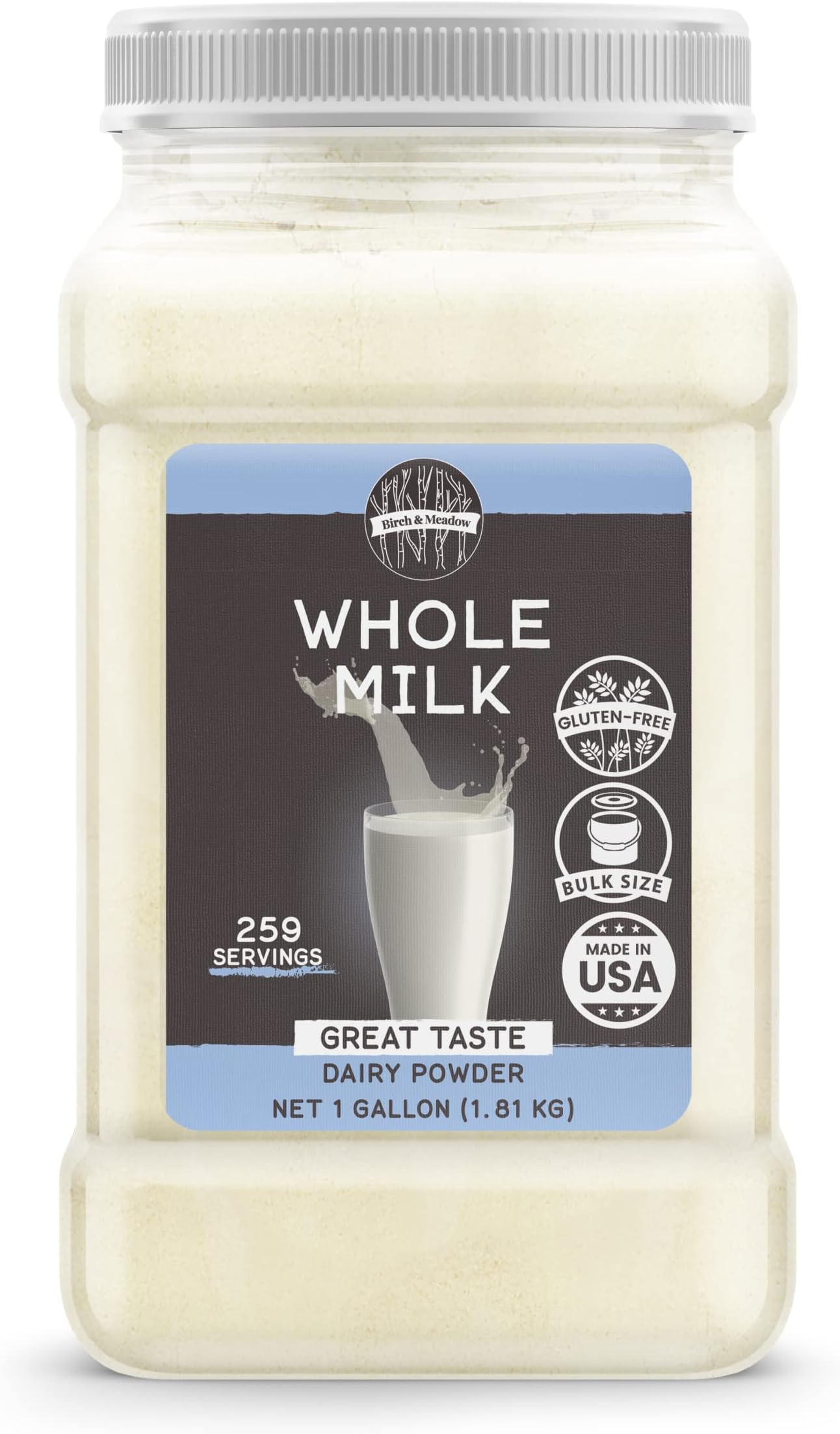 Amazon.com : Rich Whole Milk Powder - Dehydrated For Long Term Food ...